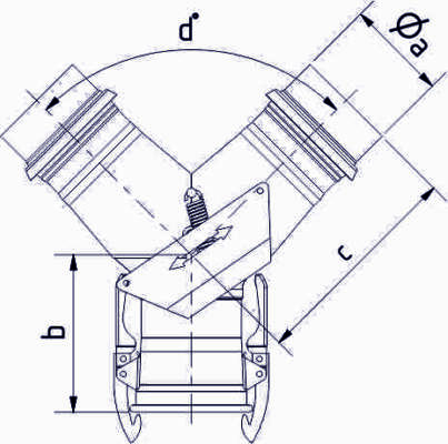 Two way valve 2x45° for grain blower pipe - Ambros Schmelzer ...