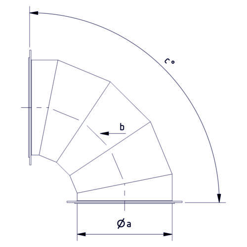 Segmentbogen Helix-air mit Flansch 90° - Ambros Schmelzer ...