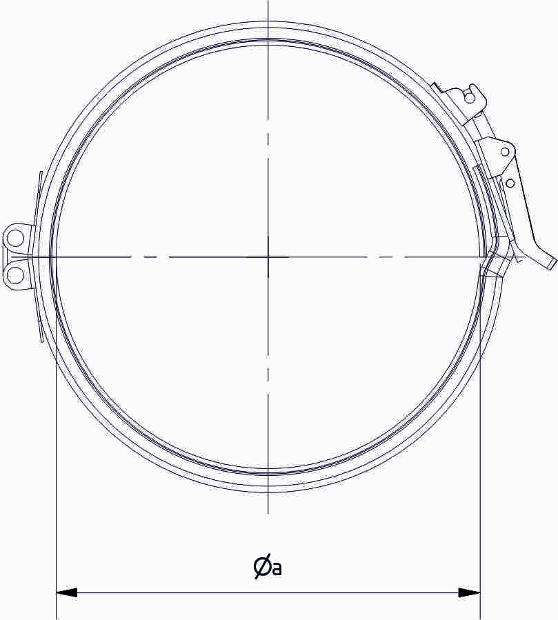 Quick release clamping ring with seal ring - Schmelzer