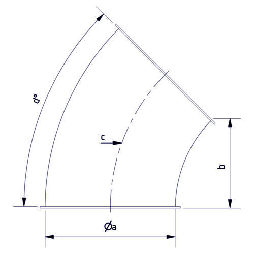 Segment ballig 45° - Ambros Schmelzer - Metallverarbeitung