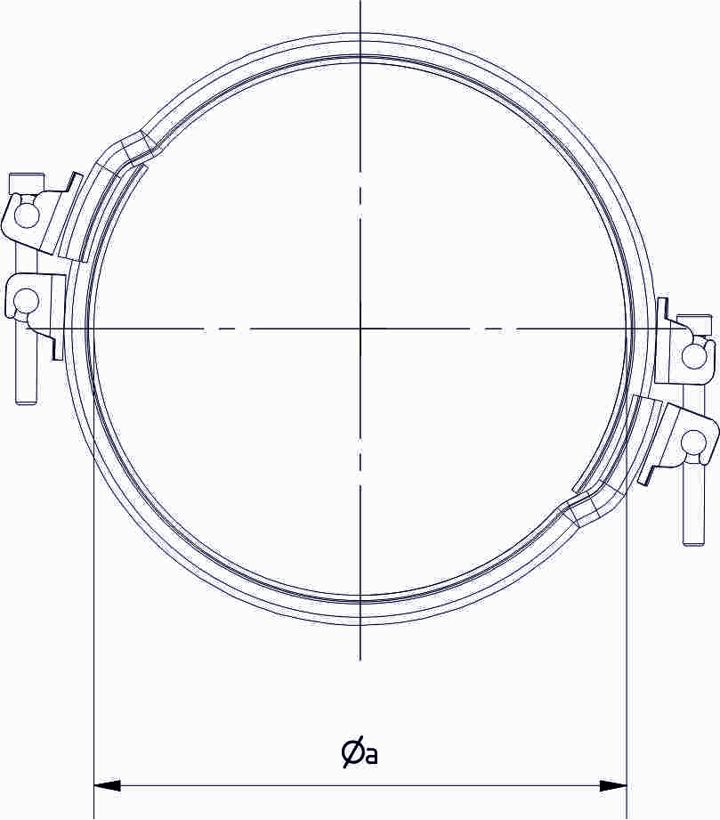 Clamping ring without seal - Schmelzer
